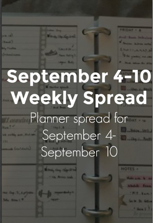 September 4-10 Weekly Spread – NURSE ANNA