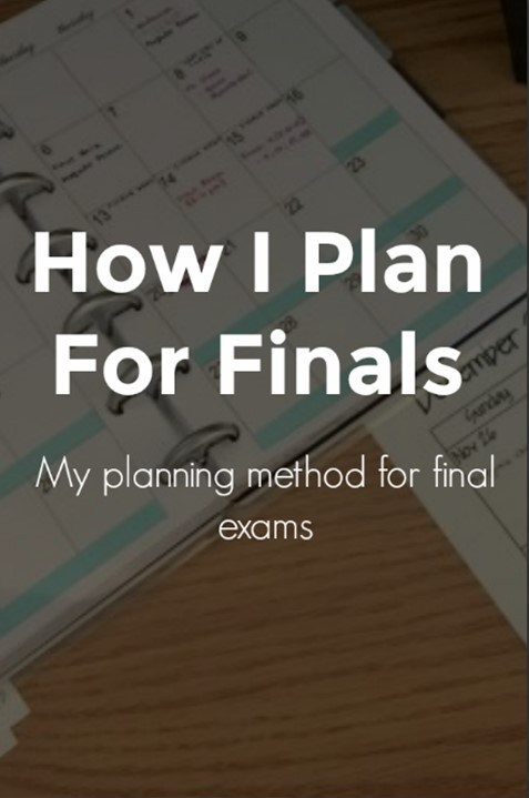 How I Plan For Finals – NURSE ANNA