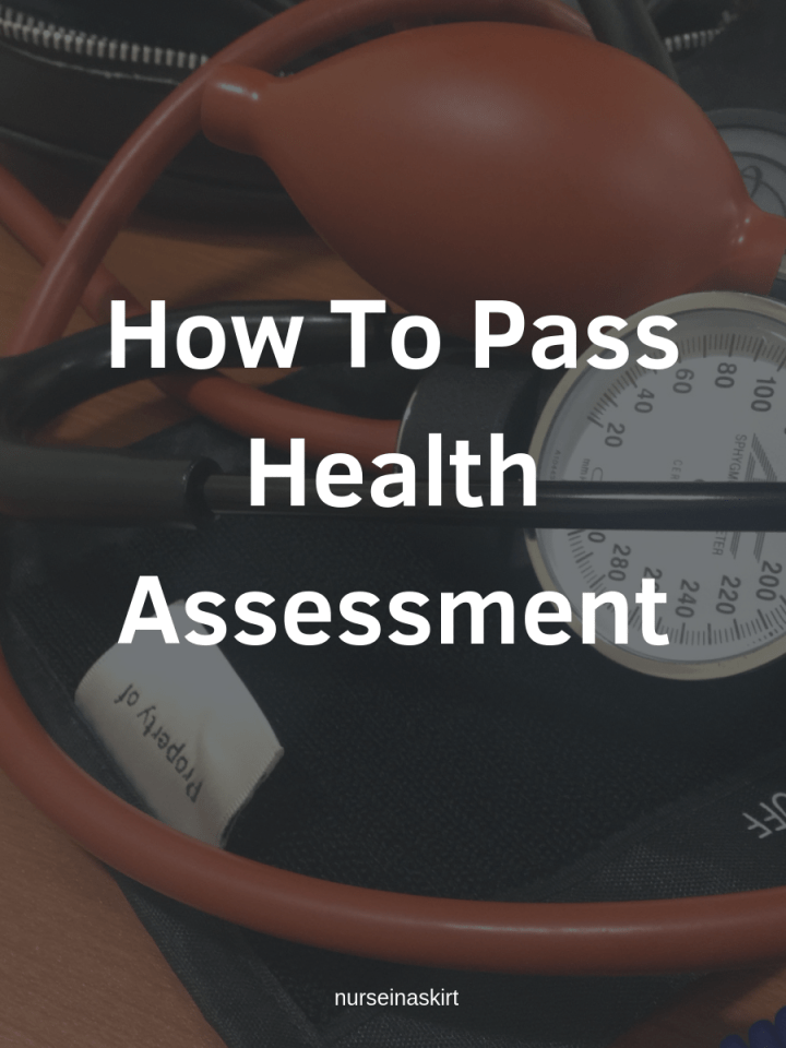 How I Passed Health Assessment – NURSE ANNA